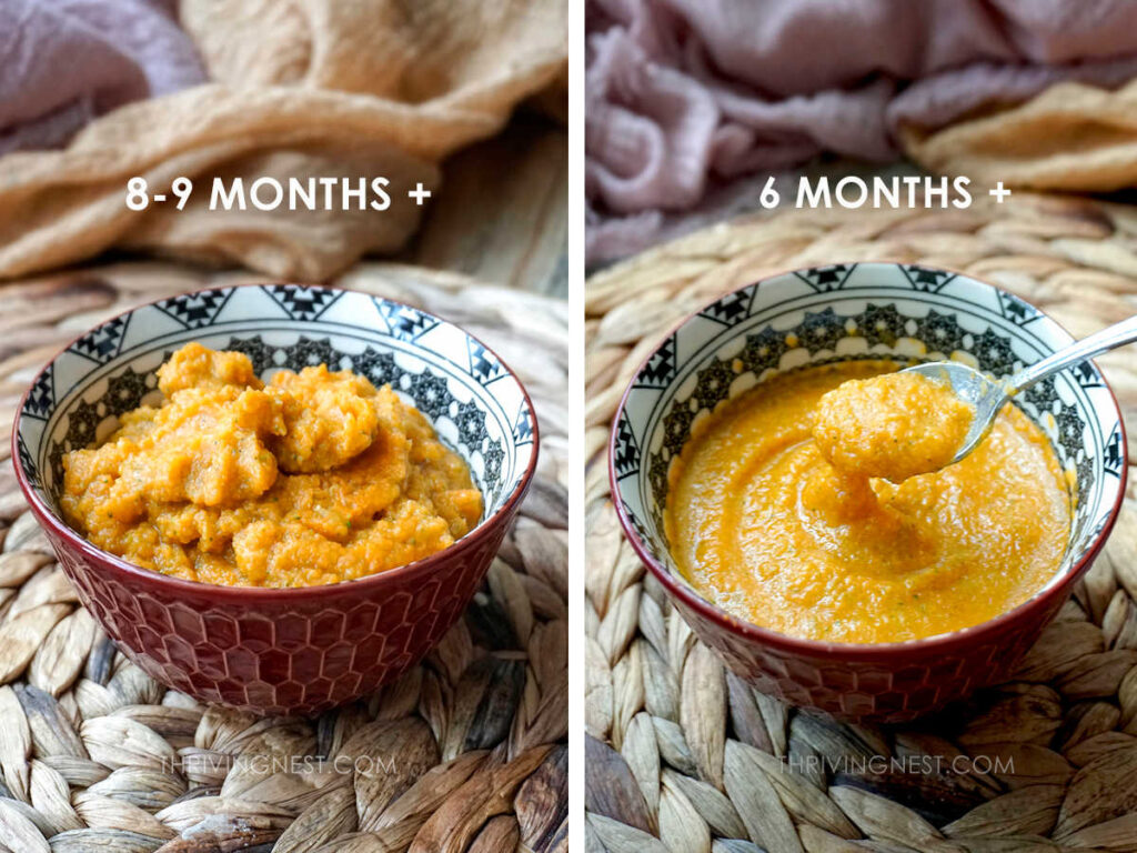 Sweet Potato Apple Broccoli Puree For Baby Stage 2 (6 month ...