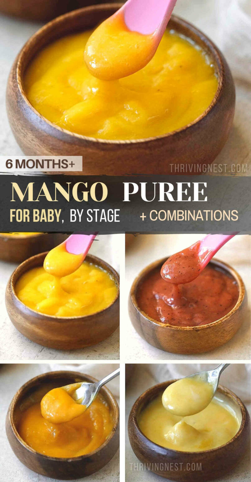 Mango Puree for Baby By Age: Combinations, Benefits & Tips - ThrivingNest